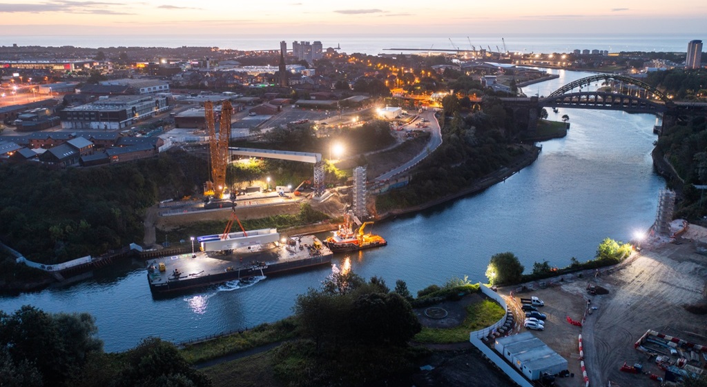 Wear footbridge takes shape in Sunderland - Place North East